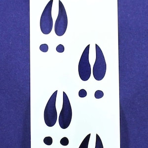 Deer Hoof Tracks- 3 Pc Set- Stencils -14 Mil Mylar Painting/crafts ...
