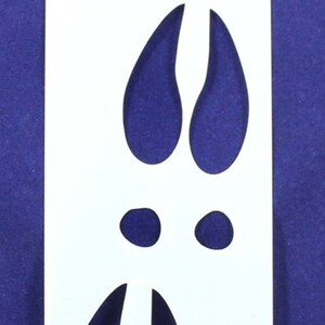 Deer Hoof Tracks- 3 Pc Set- Stencils -14 Mil Mylar Painting/crafts ...