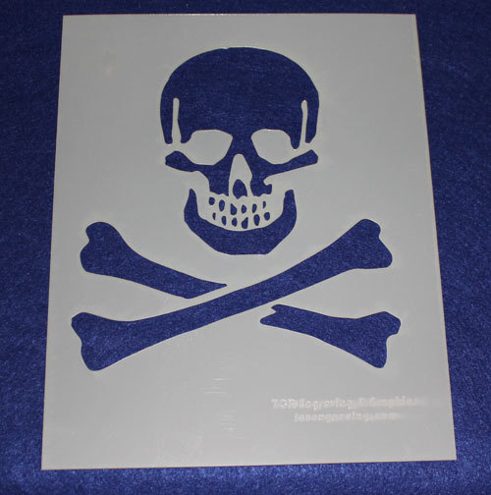 2 Piece Large Skull Set 8 X 10 Stencil 14 Mil - Etsy