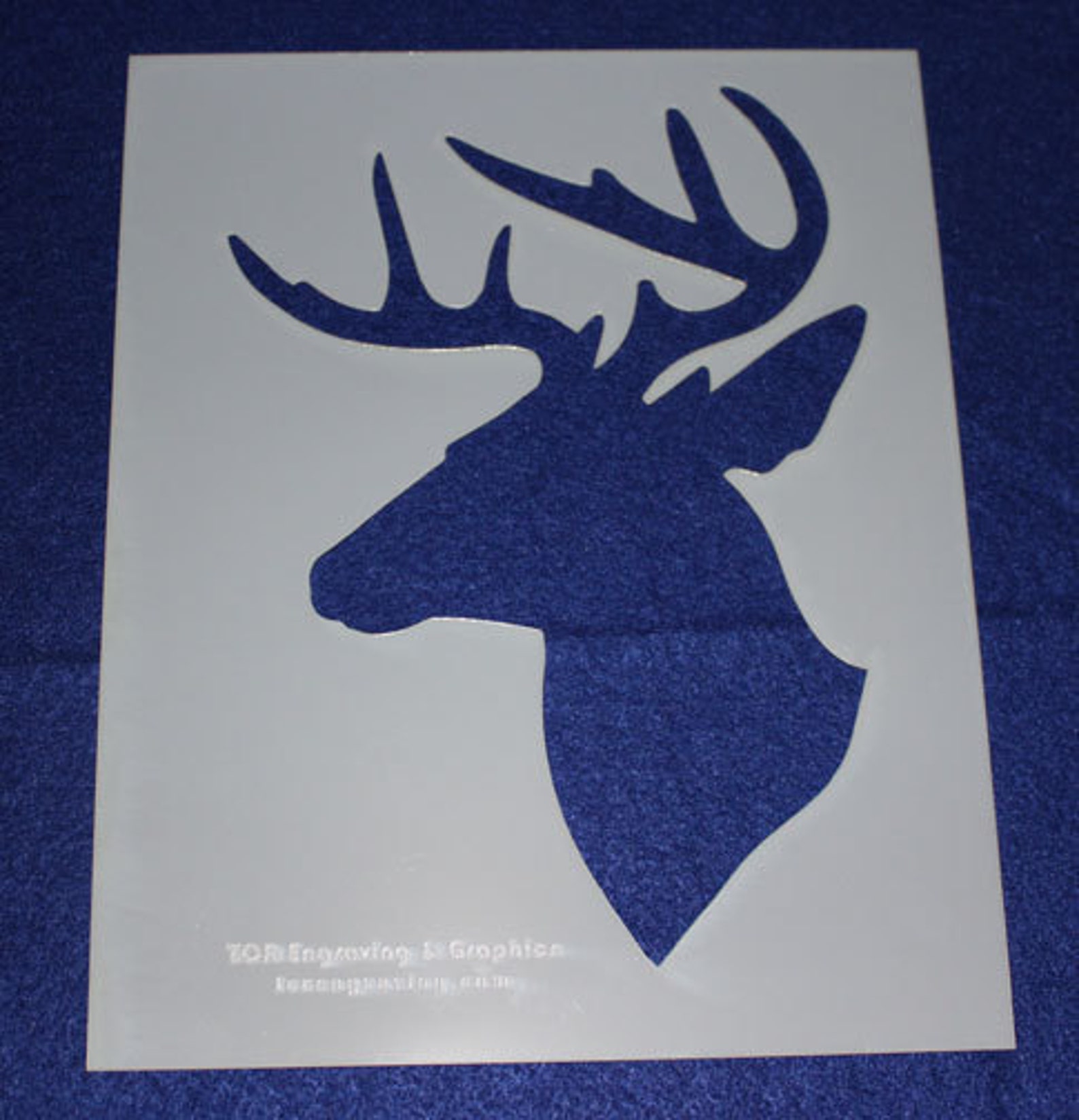 Deer/buck Head large 8 X 10 2 Piece Stencils - Etsy