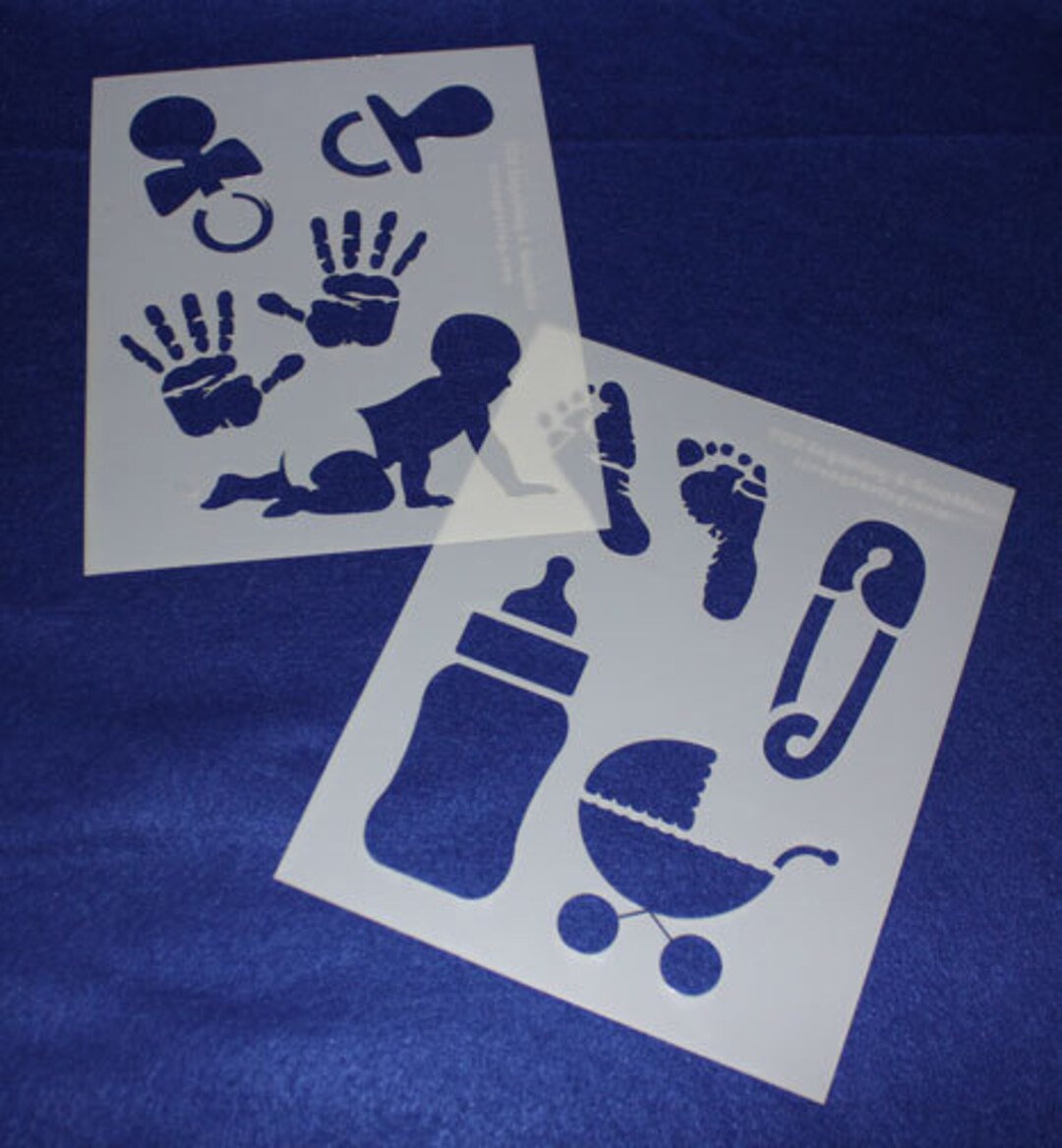 Baby Stencil Set 8" X 10" - Stencil- 14 Mil Mylar - 2 Pieces - Etsy