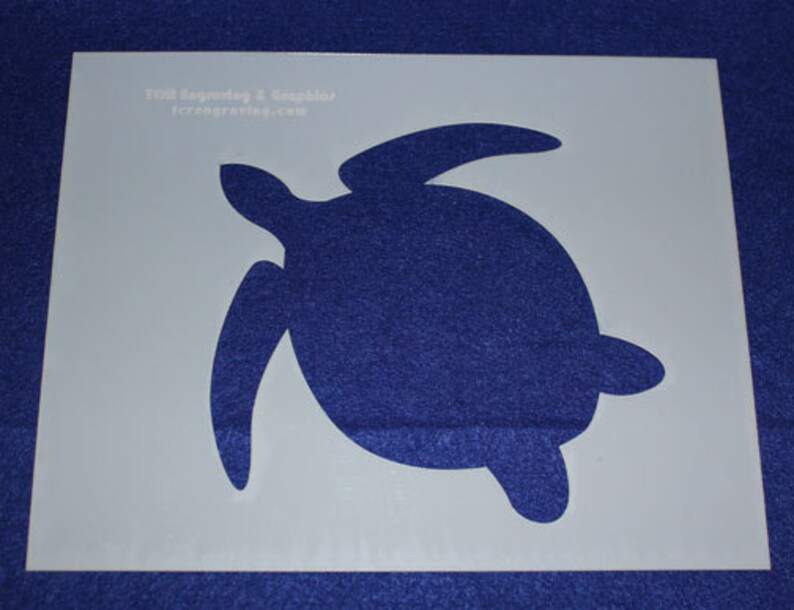 2 Piece Large Turtle Set 8 x 10 Stencil 14 | Etsy
