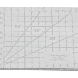 3 Inch Square Ruler 1/8 Inch Thick - Etsy