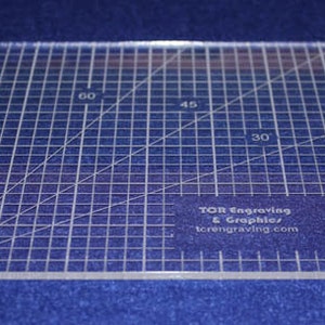 Square Ruler 1/8" Clear Acrylic 6 1/2" - Great for Squaring Up - Etsy