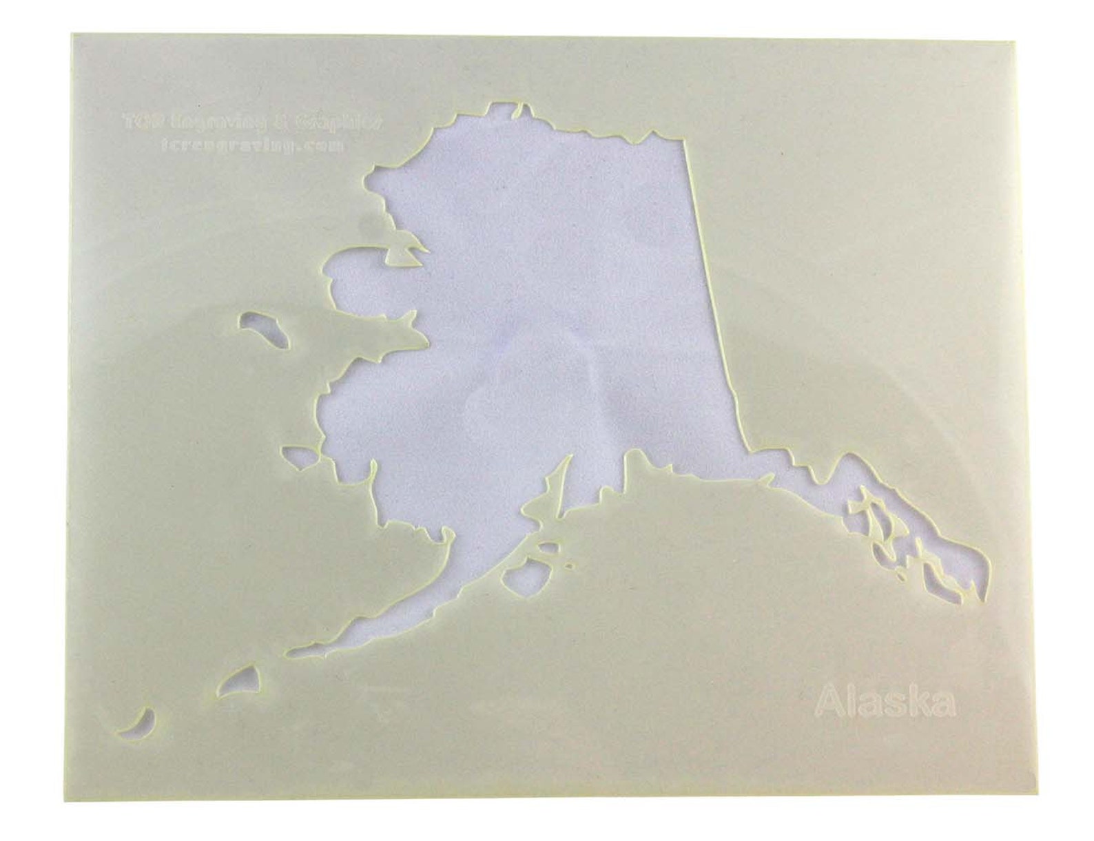 State of Alaska - Stencil- 14 Mil Mylar- 8" X 10" - Etsy