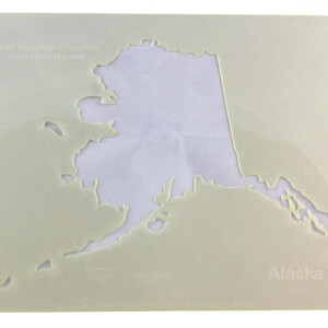 State of Alaska - Stencil- 14 Mil Mylar- 8" X 10" - Etsy