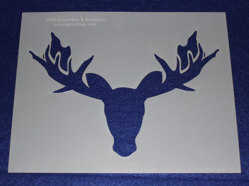 4 Piece Set Moose 8 X 10 Stencil 14 Mil Mylar - Etsy