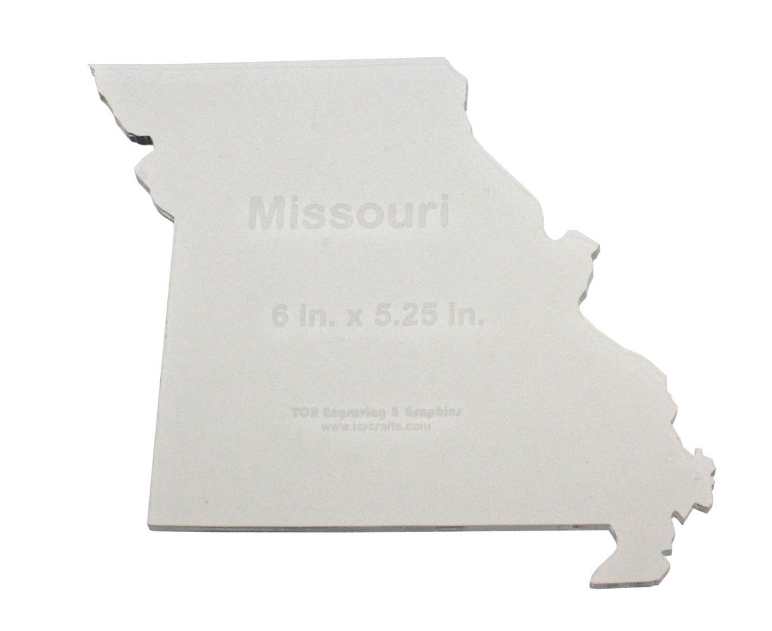 State of Missouri 6" X 5.25" ~ 1/4" Quilt Template- Acrylic - Long Arm ...