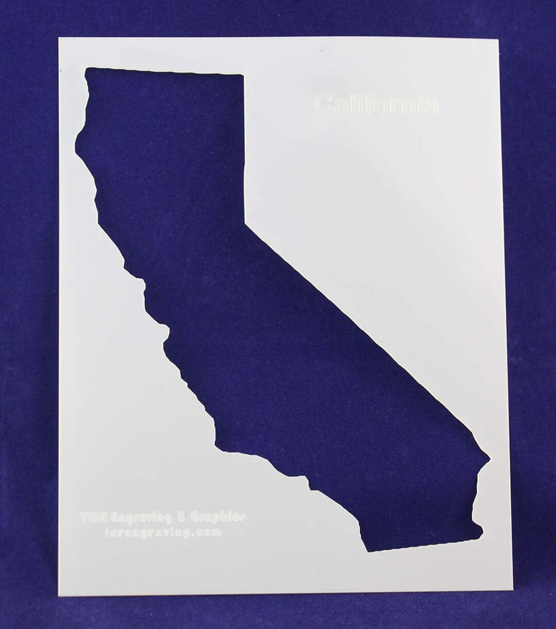 State of California - Stencil- 14 Mil Mylar- 8" X 10" - Etsy