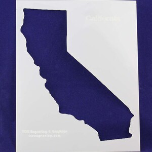 State of California - Stencil- 14 Mil Mylar- 8" X 10" - Etsy