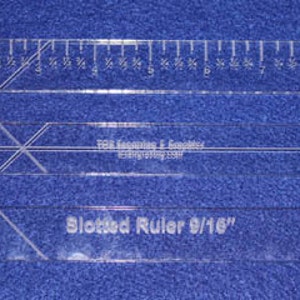 10" Slotted-ruler - Choose Your Slot Size - Acrylic ~1/4" Thick ...