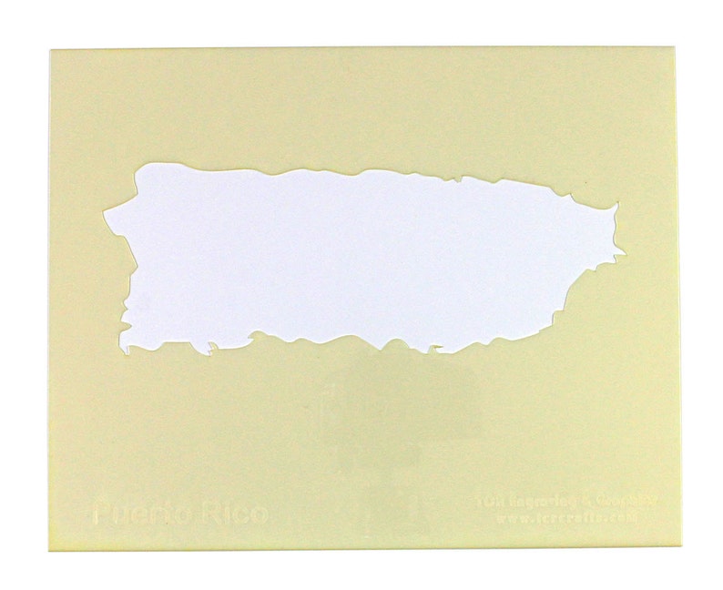 Territory of Puerto Rico Stencil 14 Mil Mylar 8 X - Etsy
