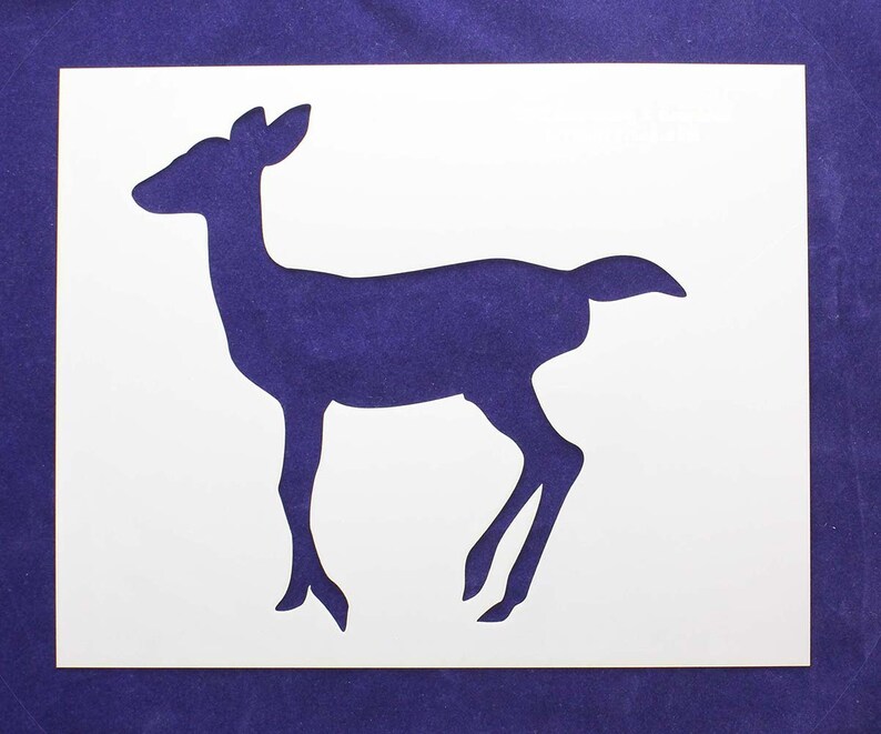 Deer/buck Full Body 8 X 10 2 Piece Stencils 14 - Etsy