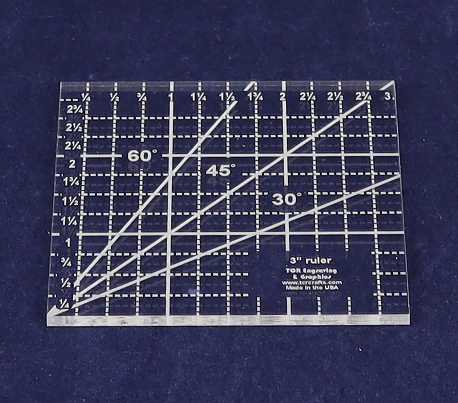 3 Inch Square Ruler 1/8 Inch Thick - Etsy