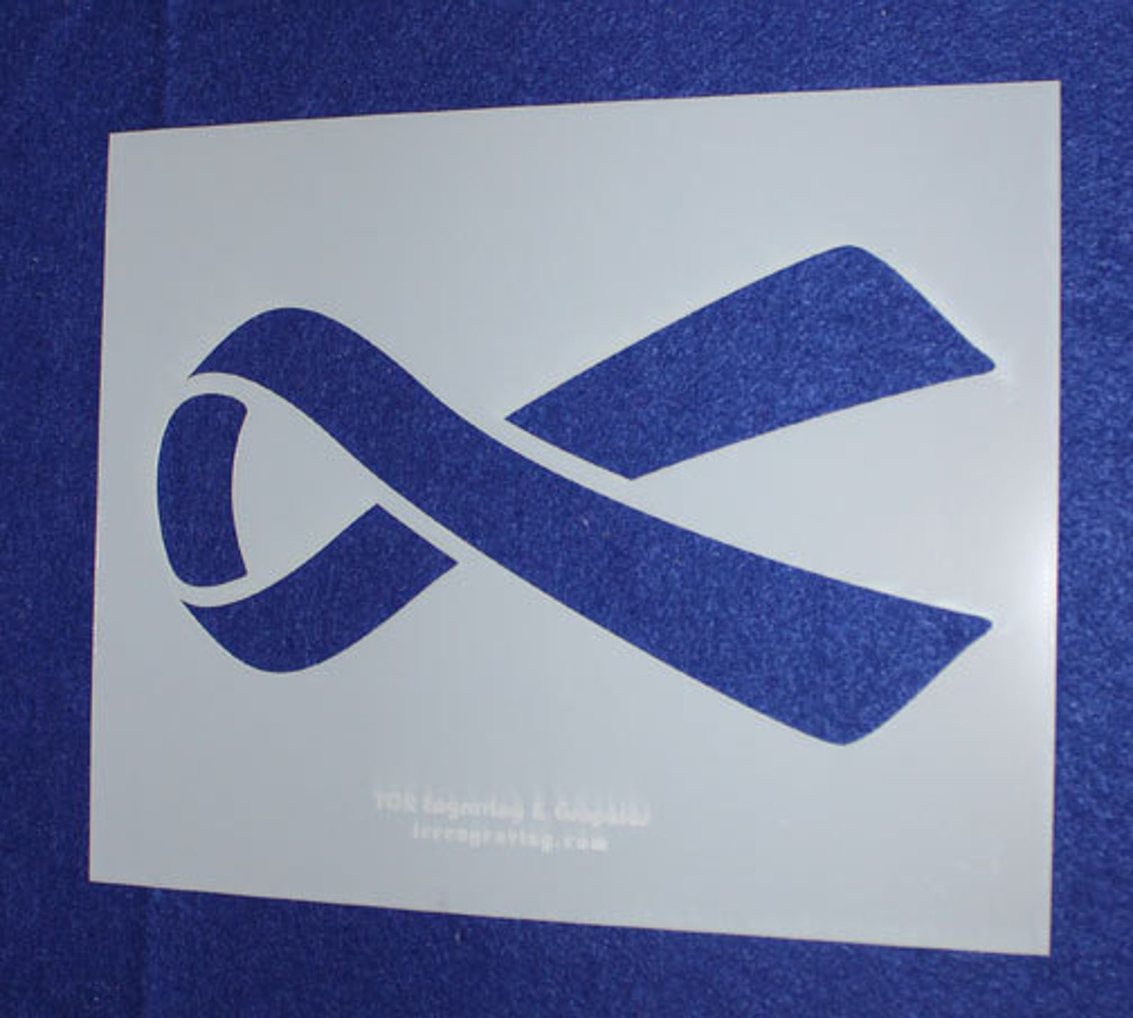 2 Piece Set Awareness Ribbon 8 X 10 Stencil 14 | Etsy