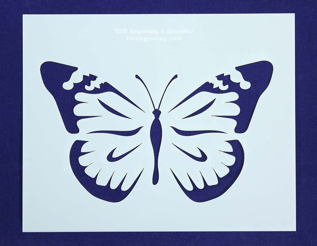 2 Piece Large Butterfly Set 8 X 10 Stencil 14 | Etsy