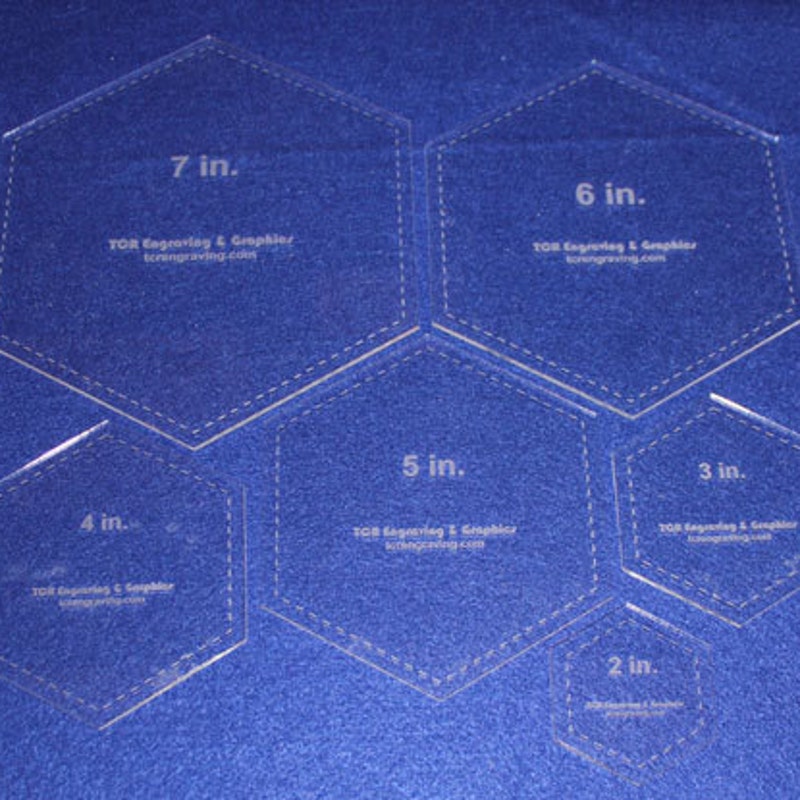 Hexagon Templates - Etsy