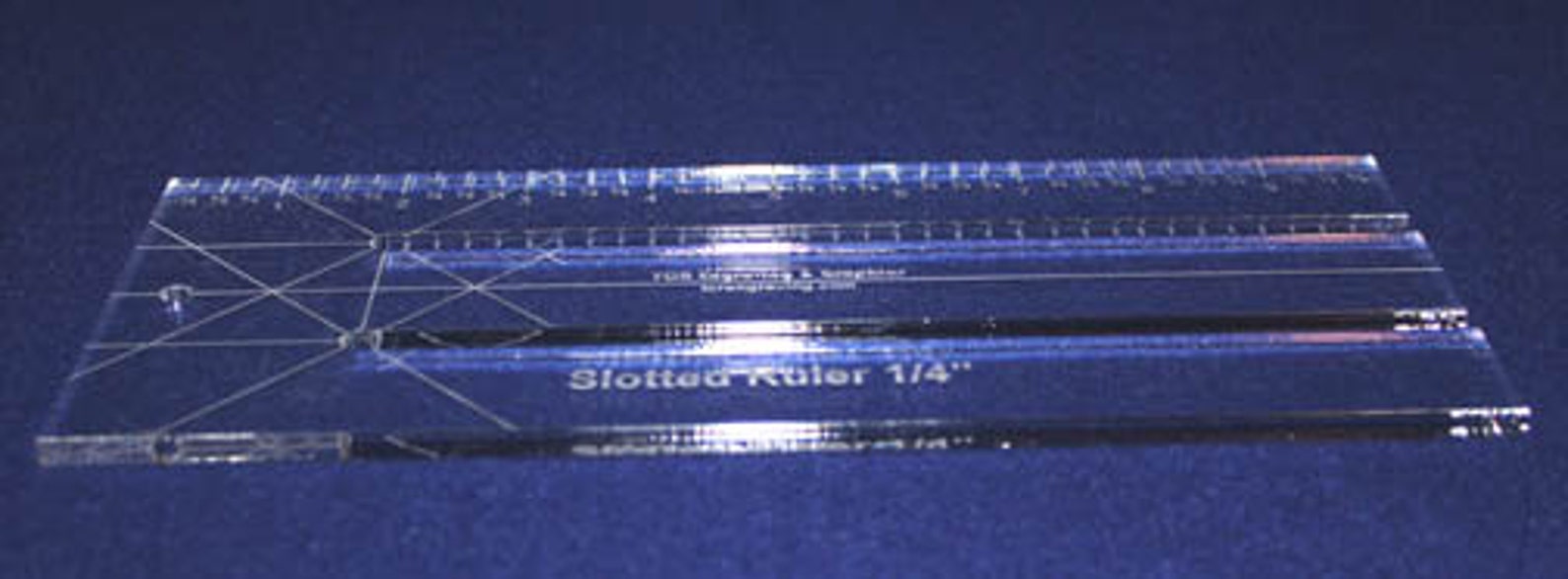 10" Slotted-ruler - Choose Your Slot Size - Acrylic ~1/4" Thick ...