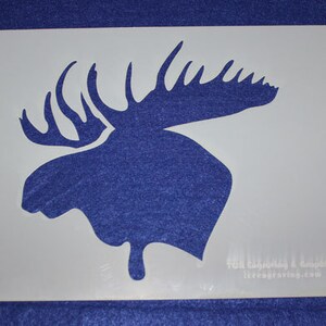 4 Piece Set Moose 8" X 10" - Stencil- 14 Mil Mylar - Etsy