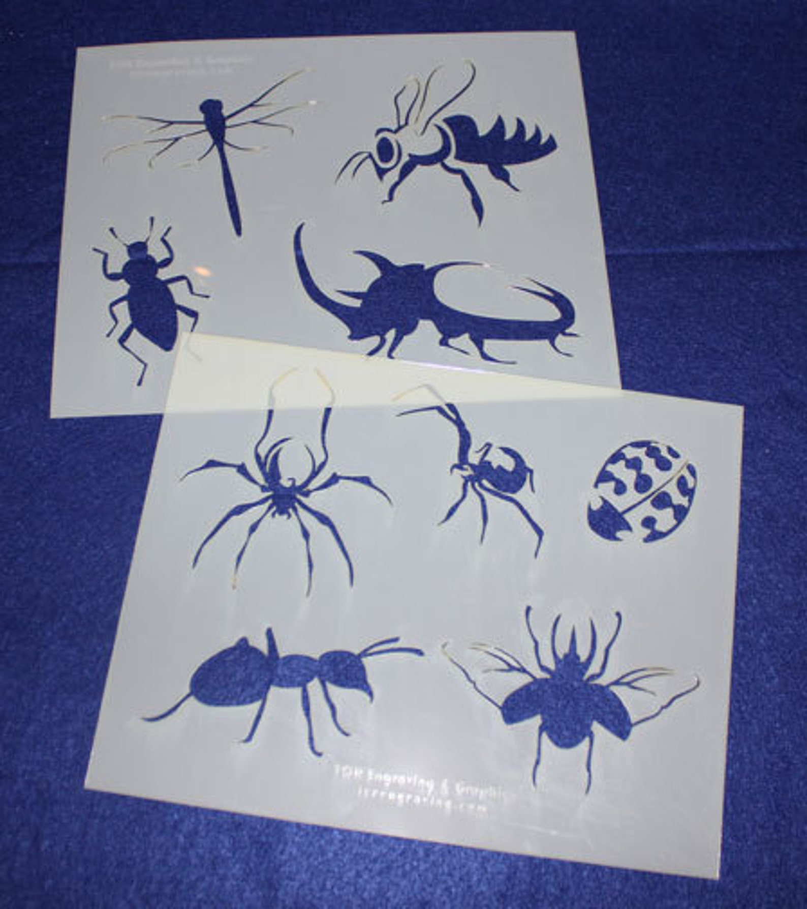 Bug Stencil Set 8" X 10" - Stencil- 14 Mil Mylar - 2 Pieces - Etsy