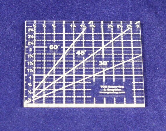 3 Inch Square Ruler 1/8 Inch Thick | Etsy