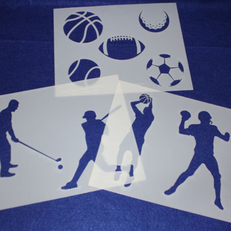 Sports Stencils - Etsy