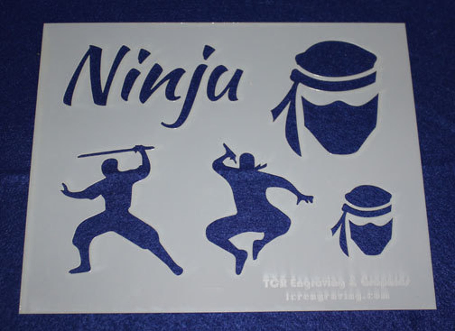 Ninja 8 X 10 2 Piece Stencils 14 Mil Myler | Etsy