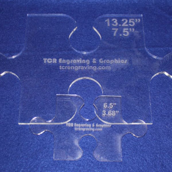Acrylic Puzzle Piece Template - Etsy