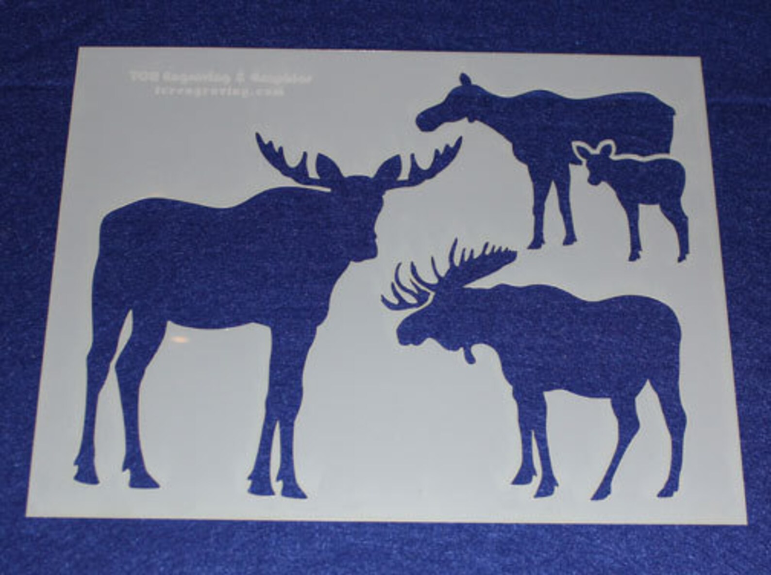 2 Piece Set Moose 8" X 10" - Stencil- 14 Mil Mylar - Etsy