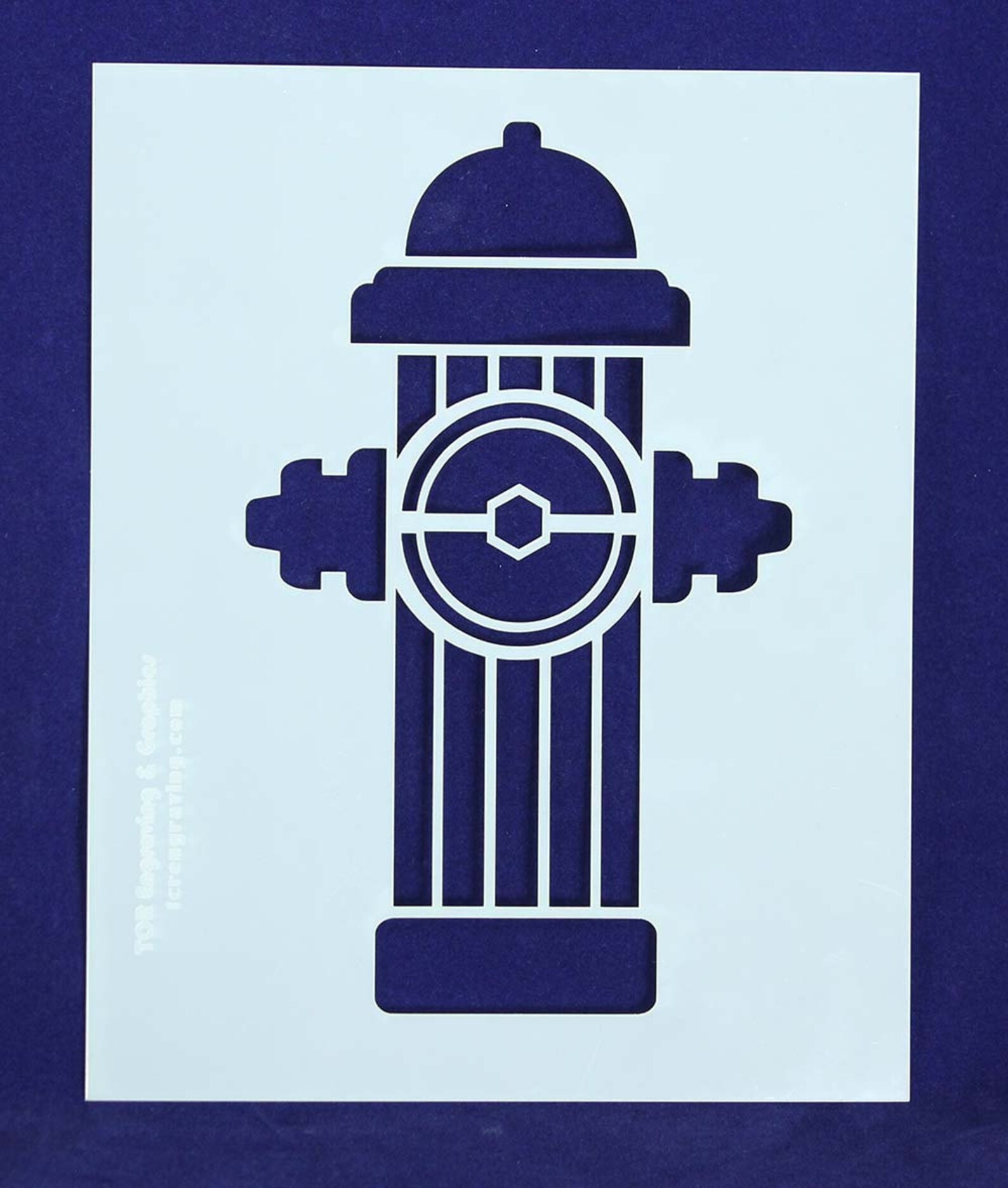 2 Piece Set -fire Hydrant/dog Bone 8" X 10" - Stencil- 14 Mil Mylar - Etsy