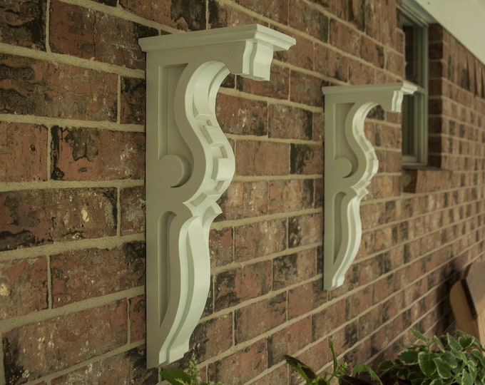 Salzburg Corbels, Pair of Corbels, Large Corbels, Shelf Brackets, Farmhouse , Country Corbel ...