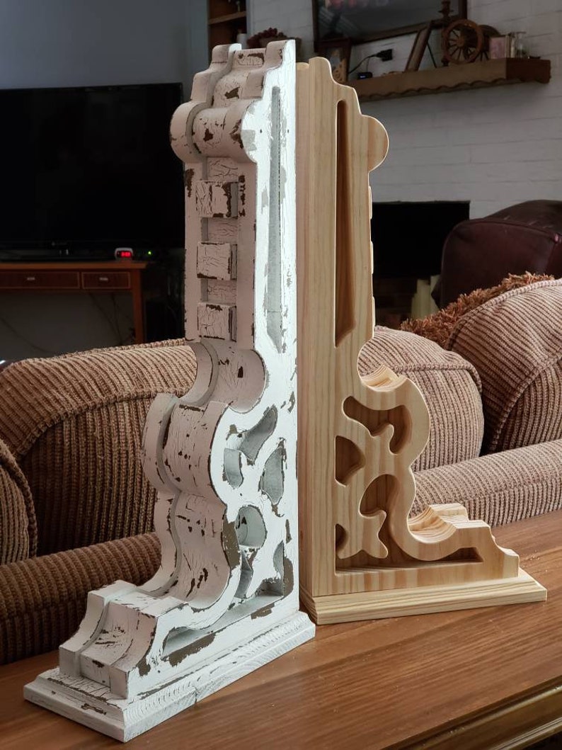 Prague Corbels, Pair, Set of 2, Large Corbels, Farmhouse Corbel, Country Corbel, Shelf Bracket ...