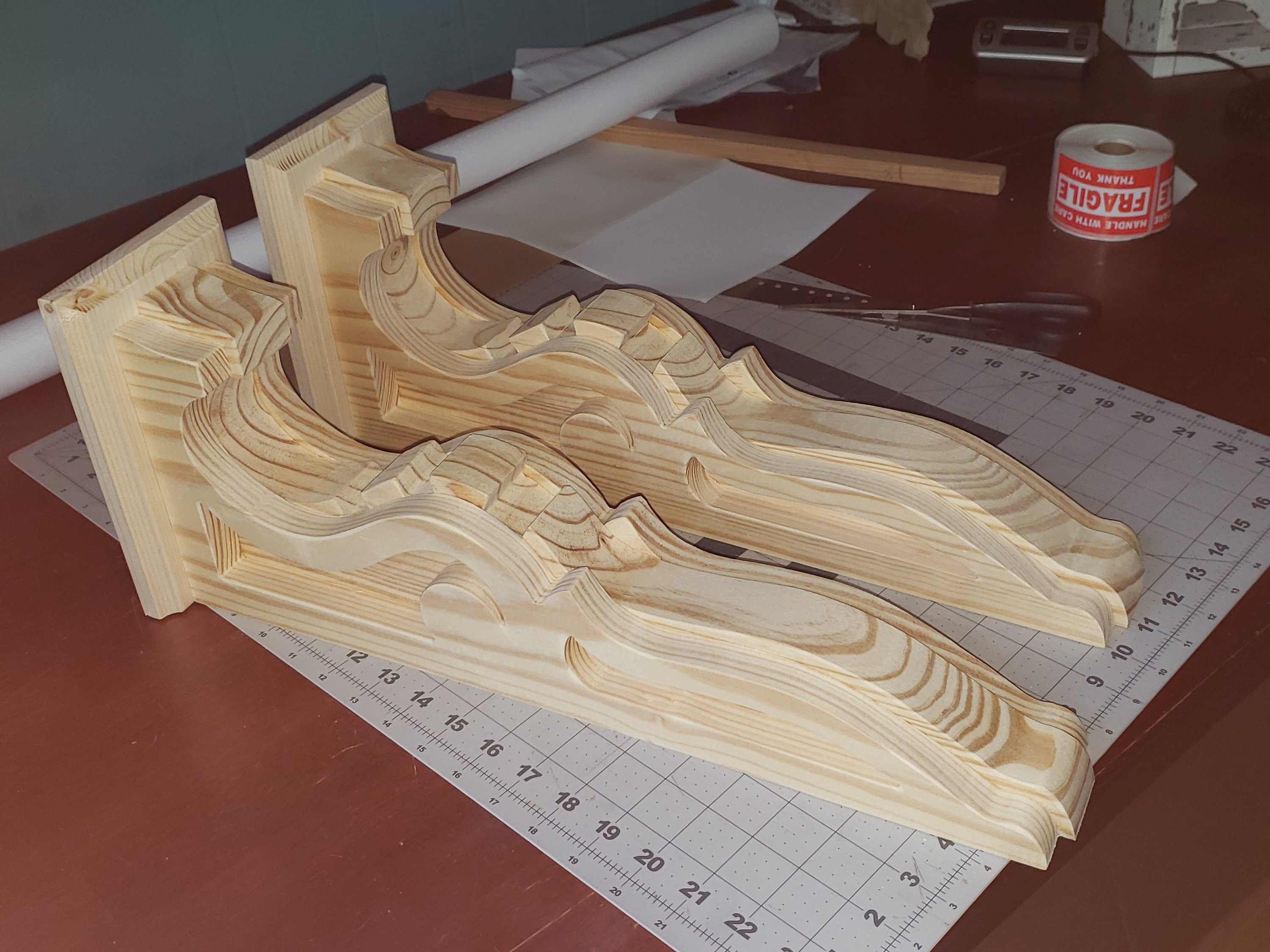 Salzburg Corbels, Pair of Corbels, Large Corbels, Shelf Brackets ...