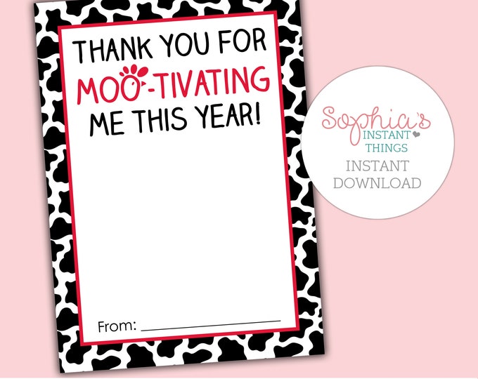 Teacher Appreciation Chick-fil-a Gift Gift Card Holder, Thanks for ...