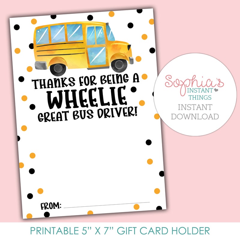 Bus Driver Thank You - Etsy