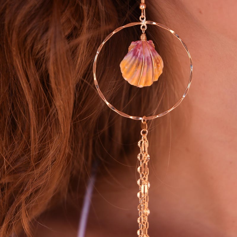 Shell Earrings - Etsy