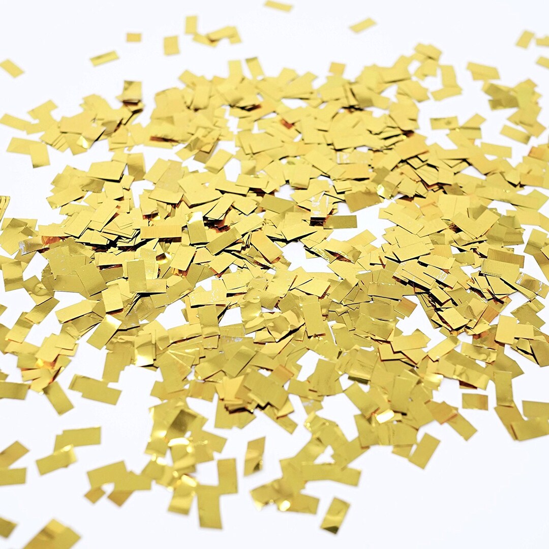 Gold Foil Shredded Confetti Metallic Gold Confetti Paper Party - Etsy
