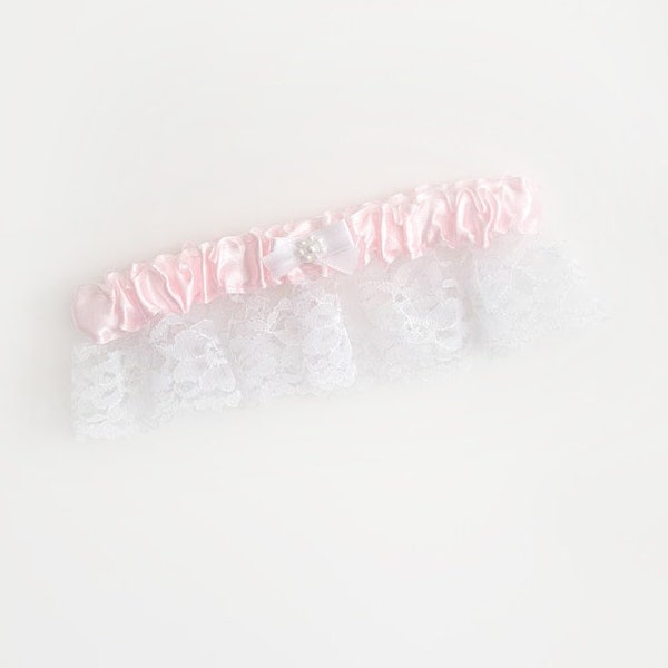 Pink Bridal Garter - Etsy