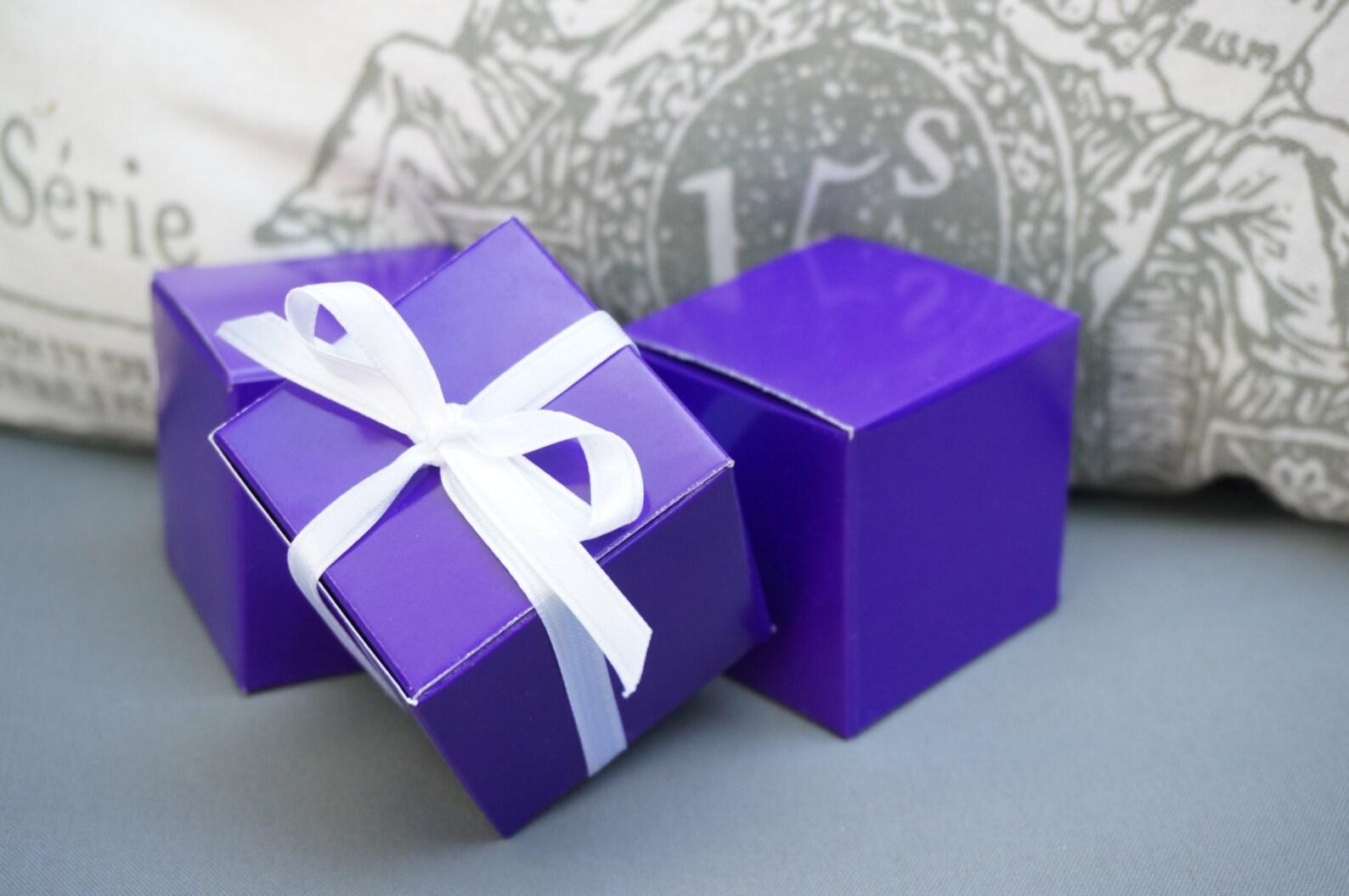 10 Purple Favor Boxes Jewelry Gift Boxes Gift Wrap Violet - Etsy