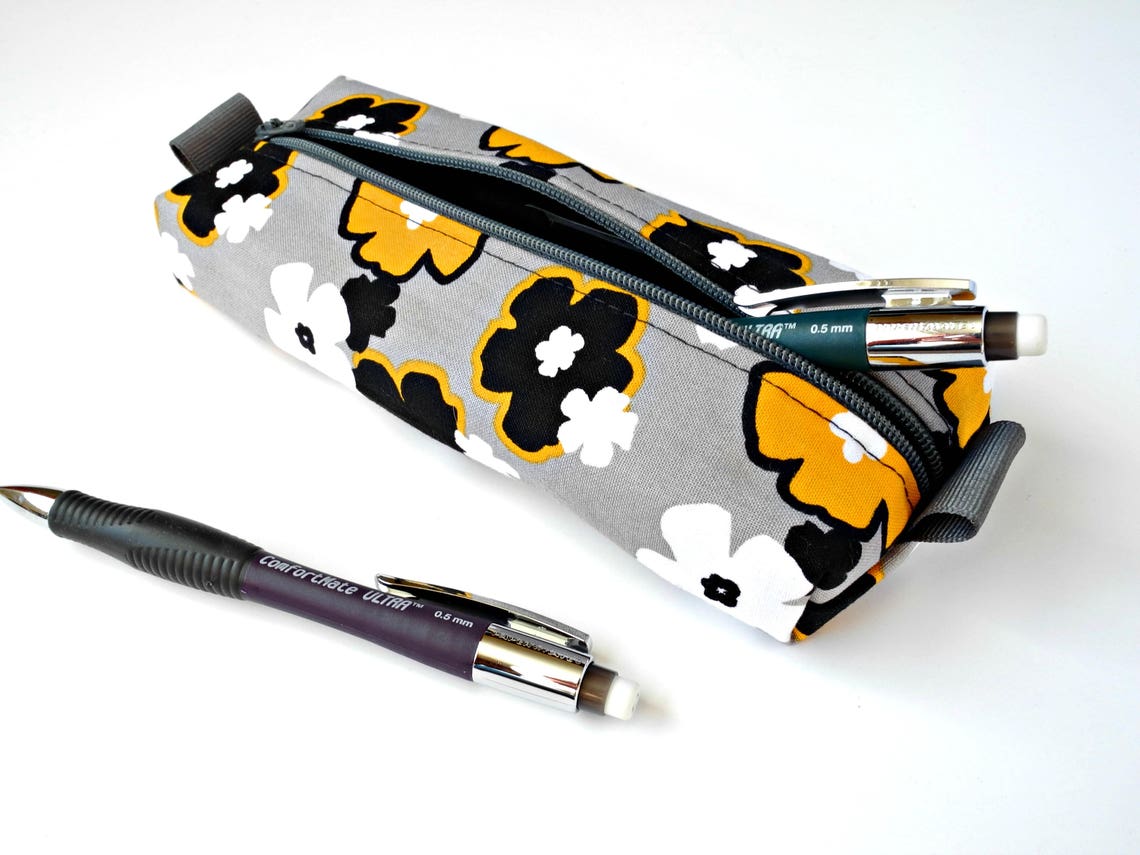 Fabric Pencil Case Box Pencil Bag Pencil Pouch Box Zipper | Etsy