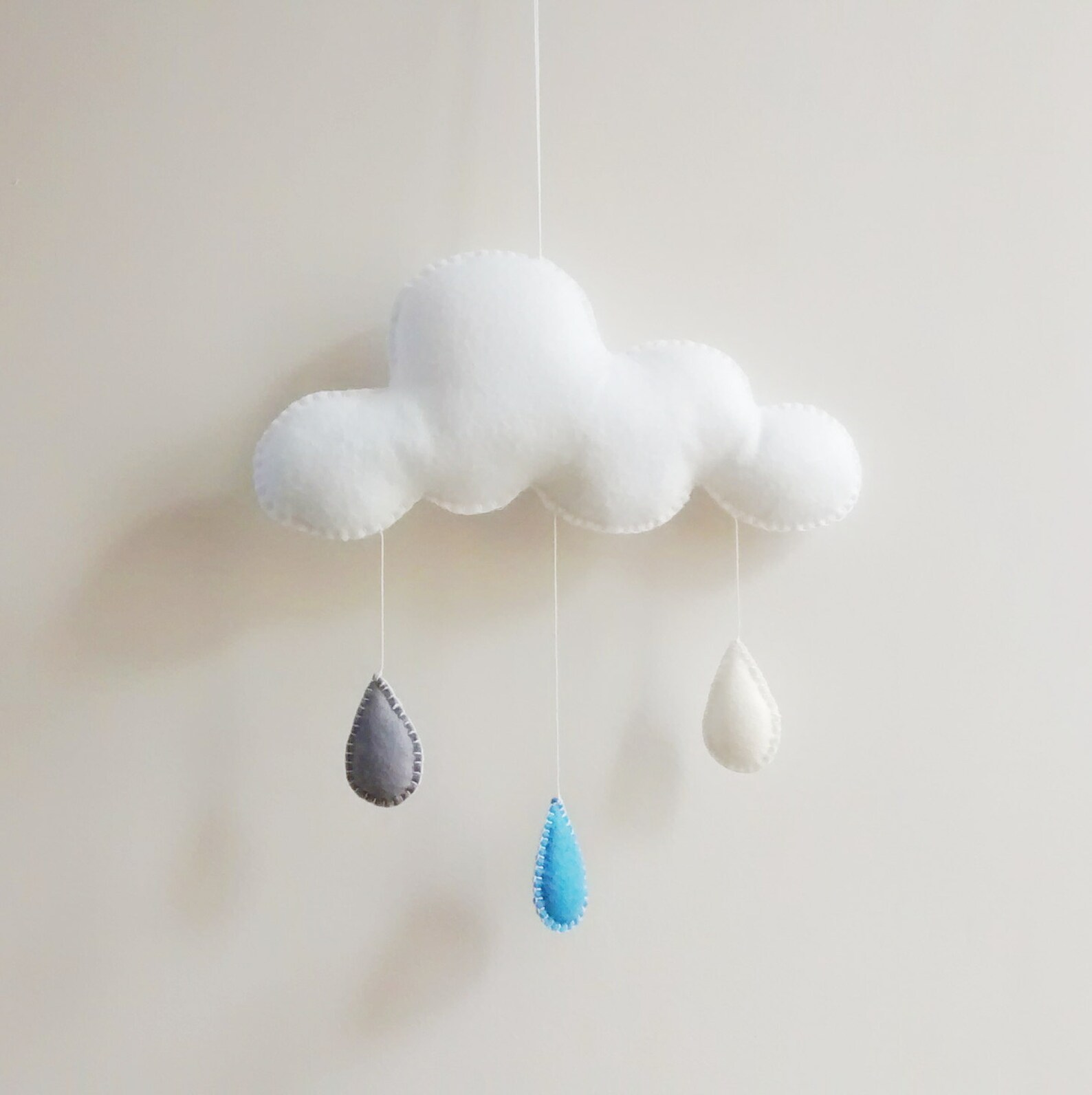 Cloud Mobile | Baby Mobile | Rain Cloud Mobile | Nursery Decor | Baby ...