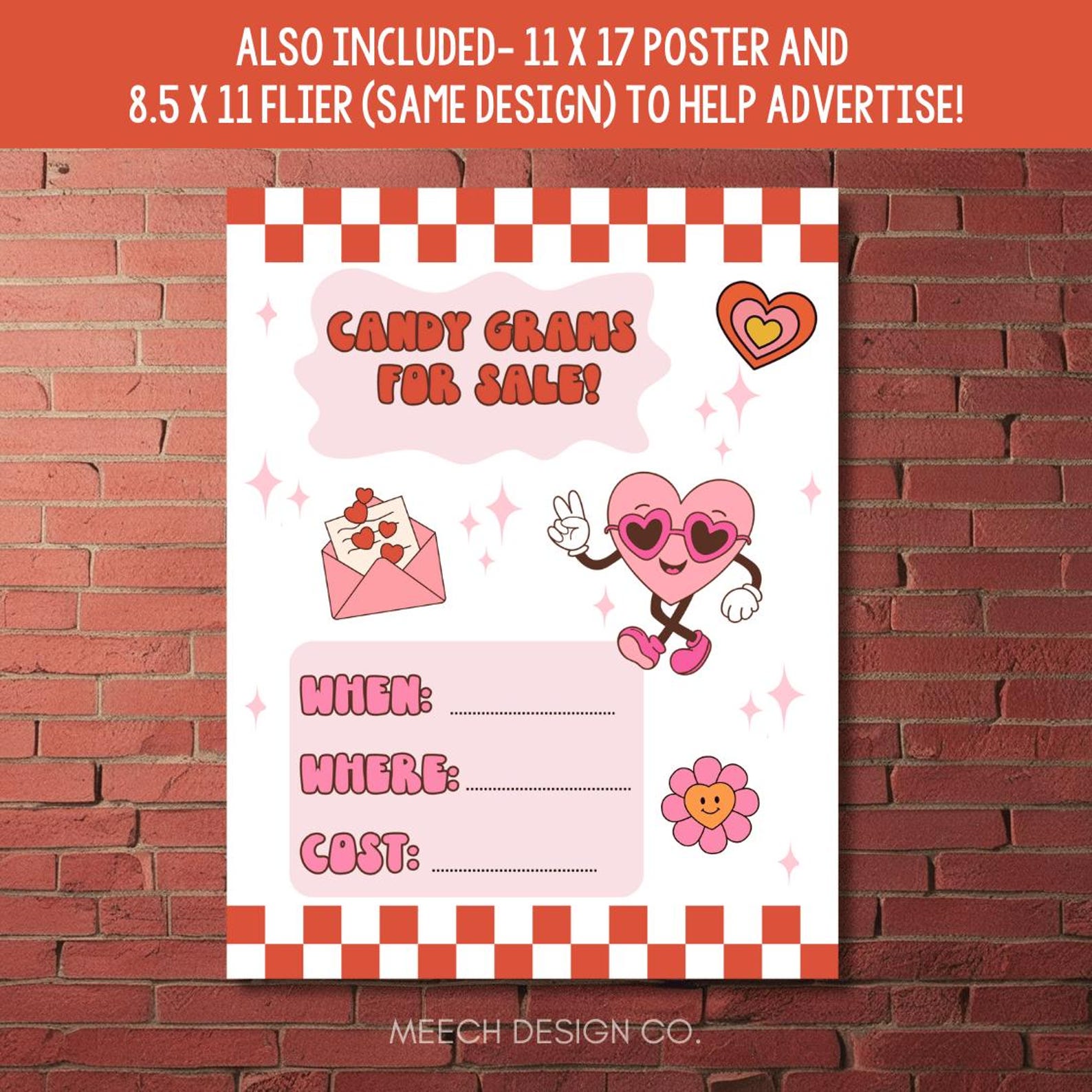 Printable Candy Grams, PTA/PTO Candy Grams, Retro Candy Grams, School ...