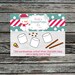 Build a Snowman Kit Treat Bag Toppers, Christmas Treat Gift Tag for ...