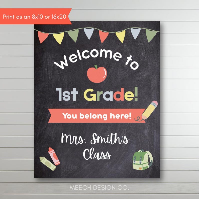 Editable Classroom Door Poster: Welcome Sign, Teacher Decor (digital ...