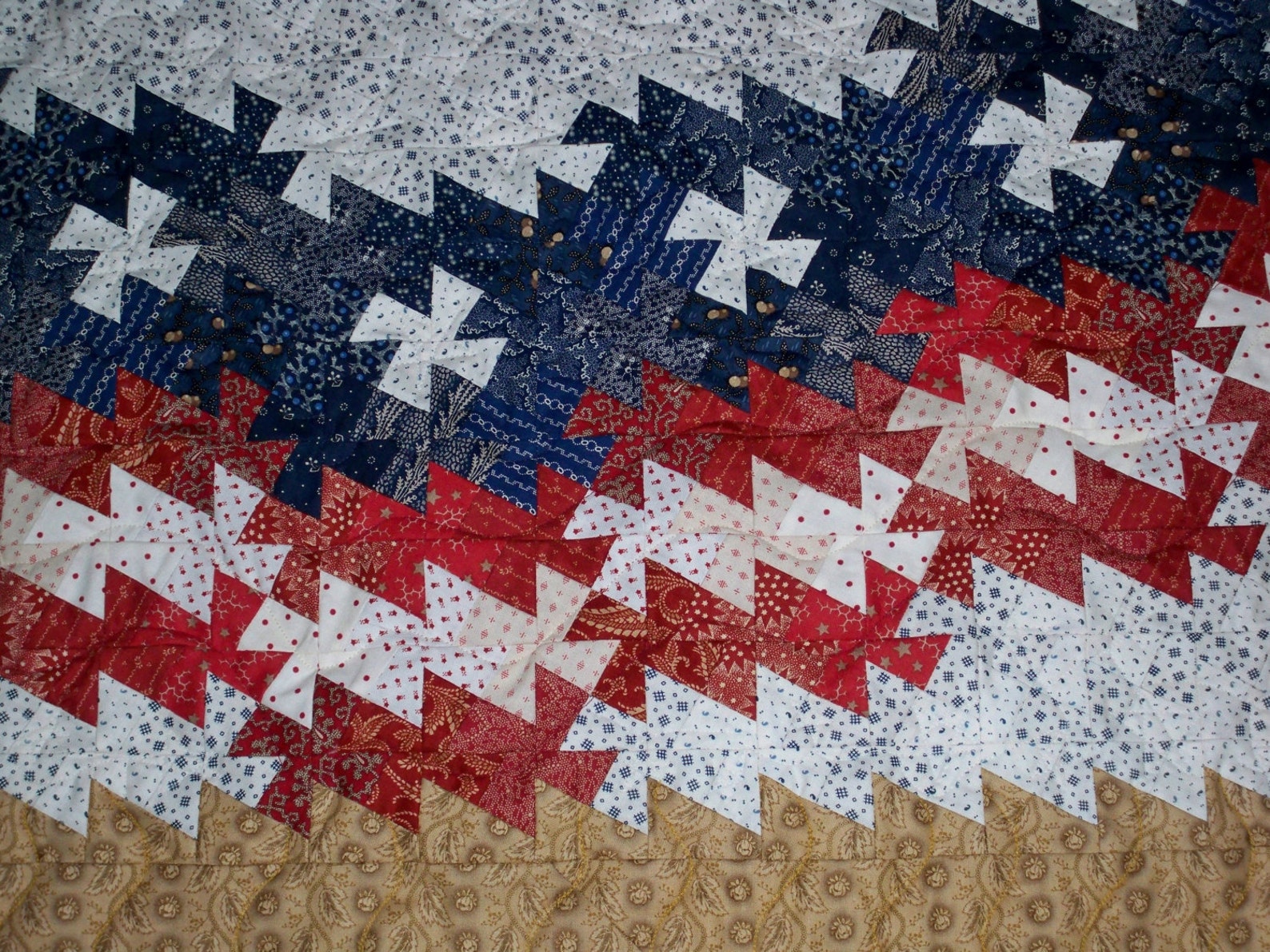 Patriot's Pinwheel Flag Pattern for Primitive Pinwheel Tool - Digital ...