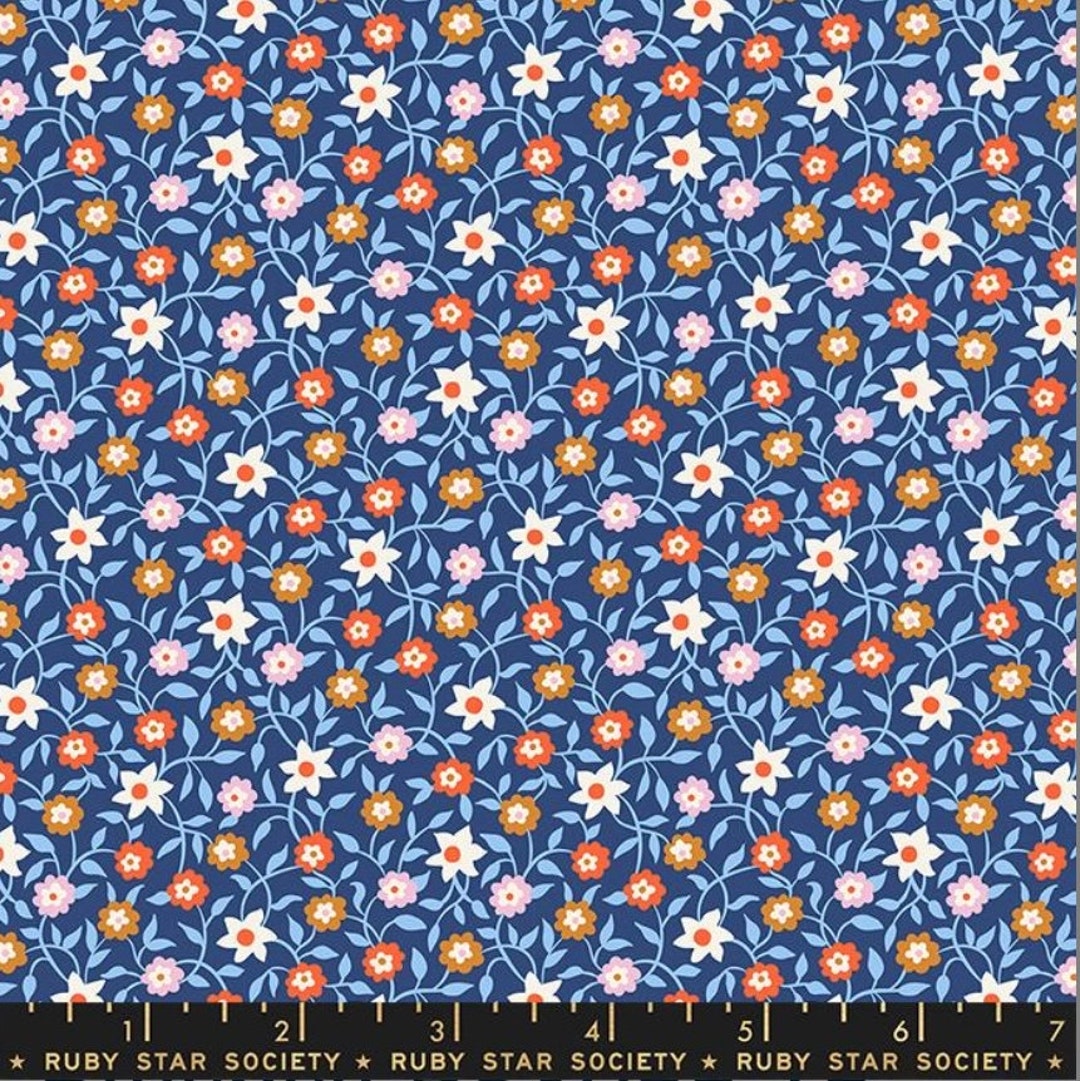 Lil - Creeping Vine Bluebell by Kimberly Kight for Ruby Star Society - Etsy