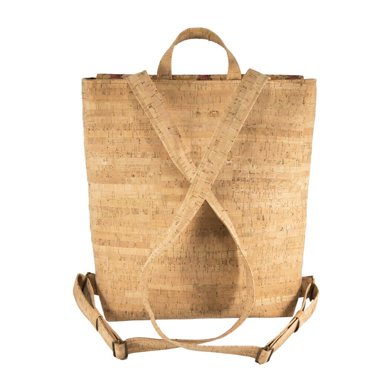 Rose Backpack-city Rucksack-cork Backpack-vegan Travel Bag-boho ...