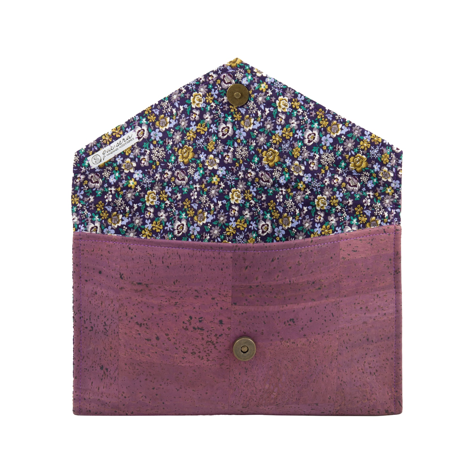 Purple Clutch-cork Clutch-chic Bag-eco Friendly Purse-vegan - Etsy