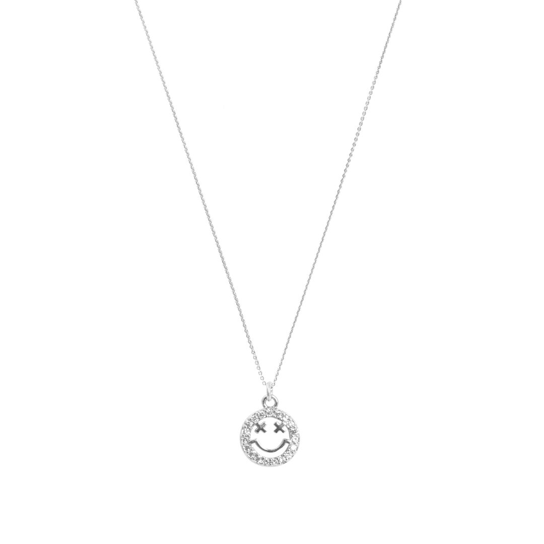 Smile Necklace-emoticon Necklace-smile Pendant-emoji Necklace-valentine ...