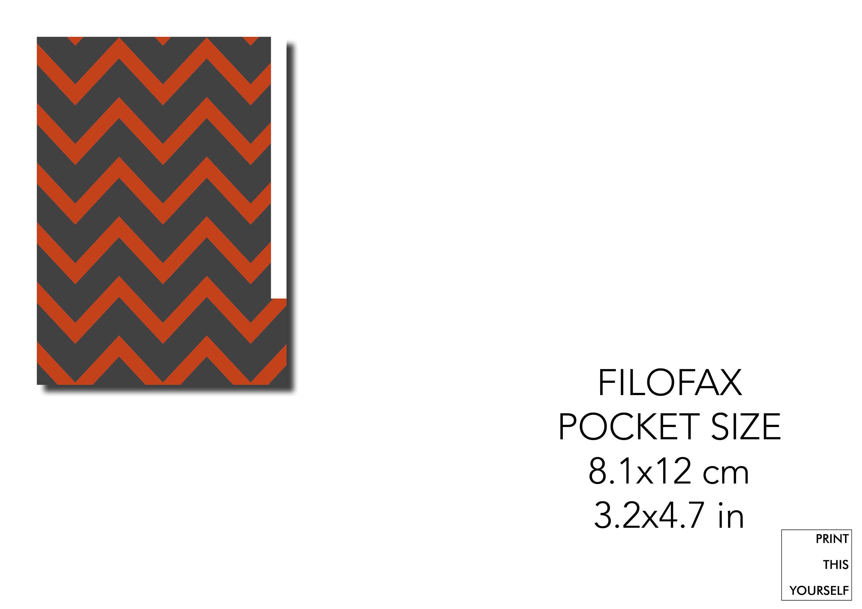 Printable Striped Filofax Dividers. Printable Filofax - Etsy